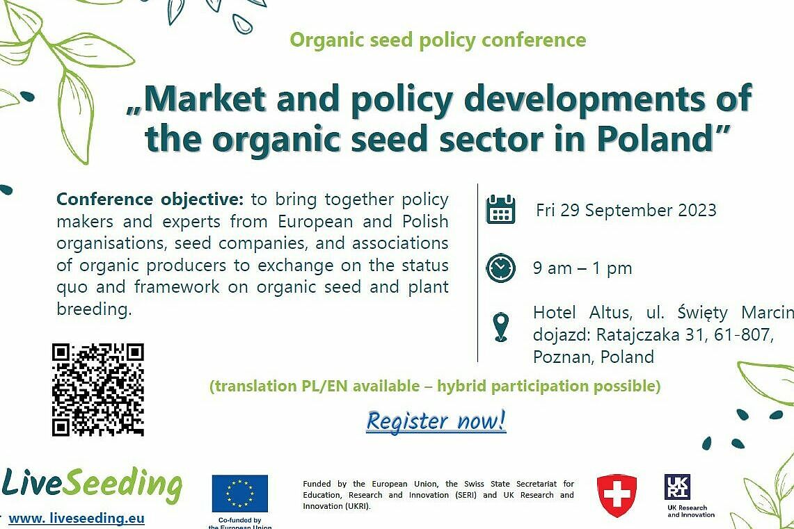 FiBL - The Second Organic Seed Policy Conference on the organic seed ...