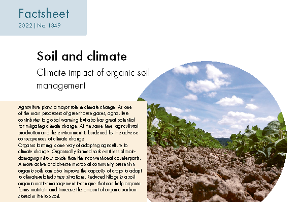 FiBL - Updated fact sheet "Soil and Climate" on the climate impact of organic soil management
